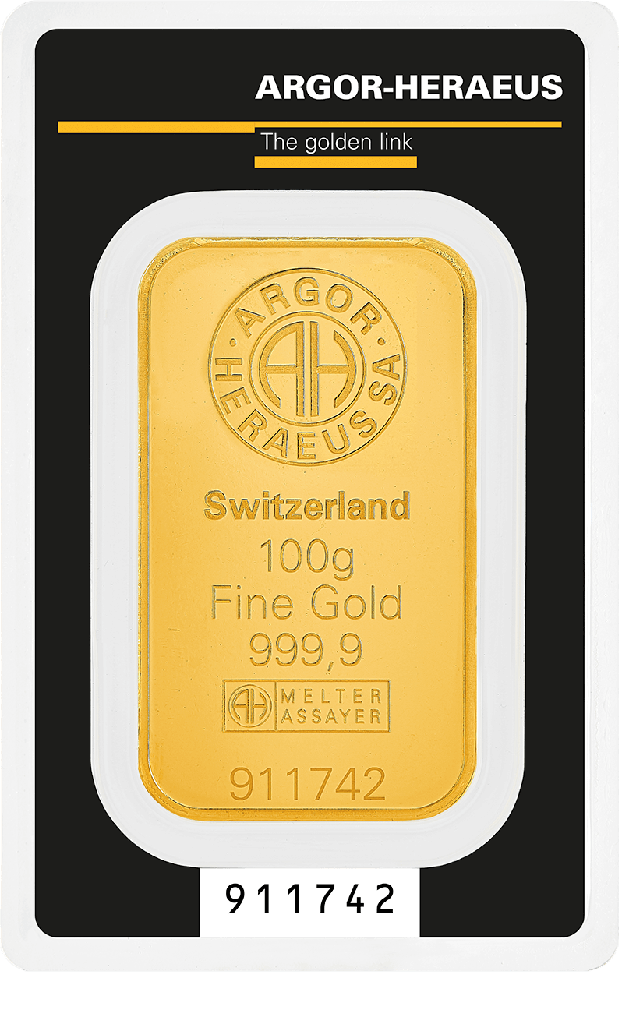 Gold Bar 100g Argor-Heraeus | Jalonom Oy